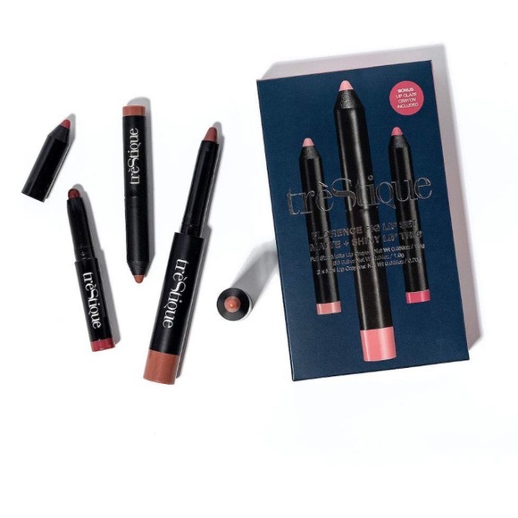 treStiQue | Makeup | Trestique Florence Fig Lip Set Trio Matte Shiny ...